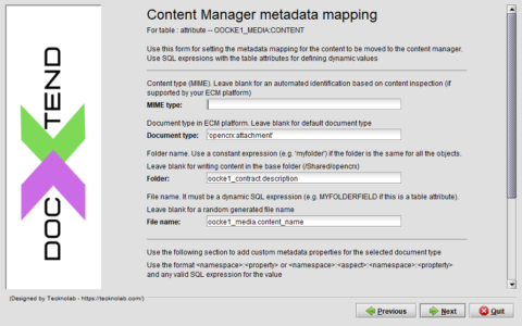 Metadata Mapping - docXtend - no-code content management integration